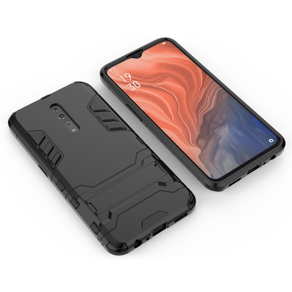 Slim Armour Tough Shockproof Case for Oppo Reno Z (Black)